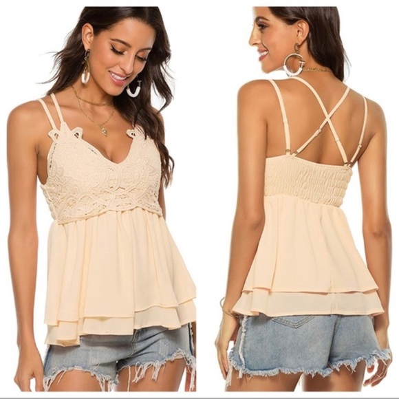 Tops | Nwt Cute Spring Summer Lace Tank Top | Poshmark